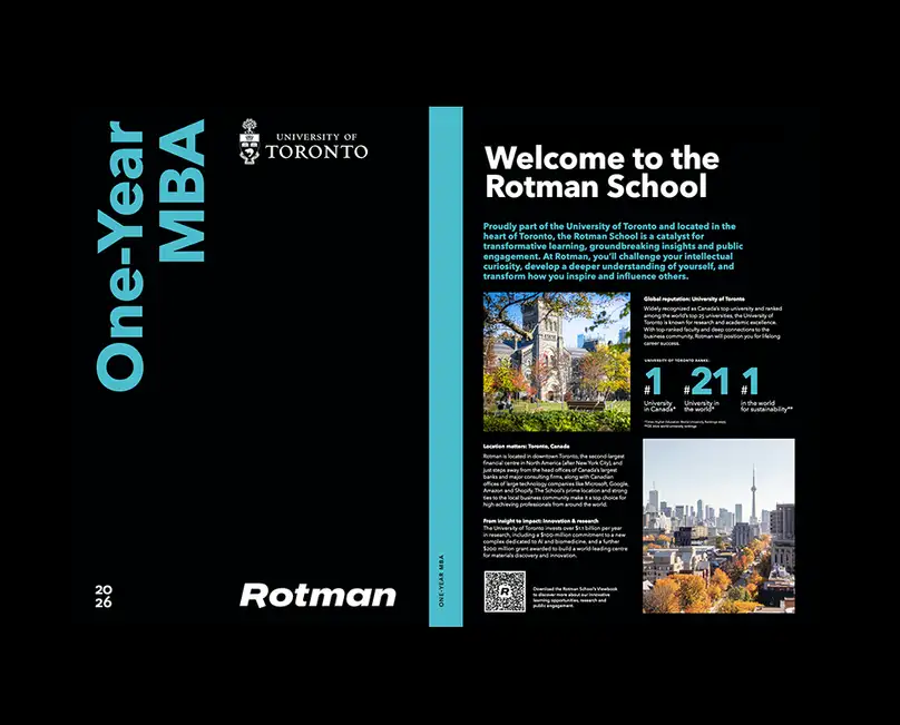 One-Year MBA | Rotman School | University of Toronto